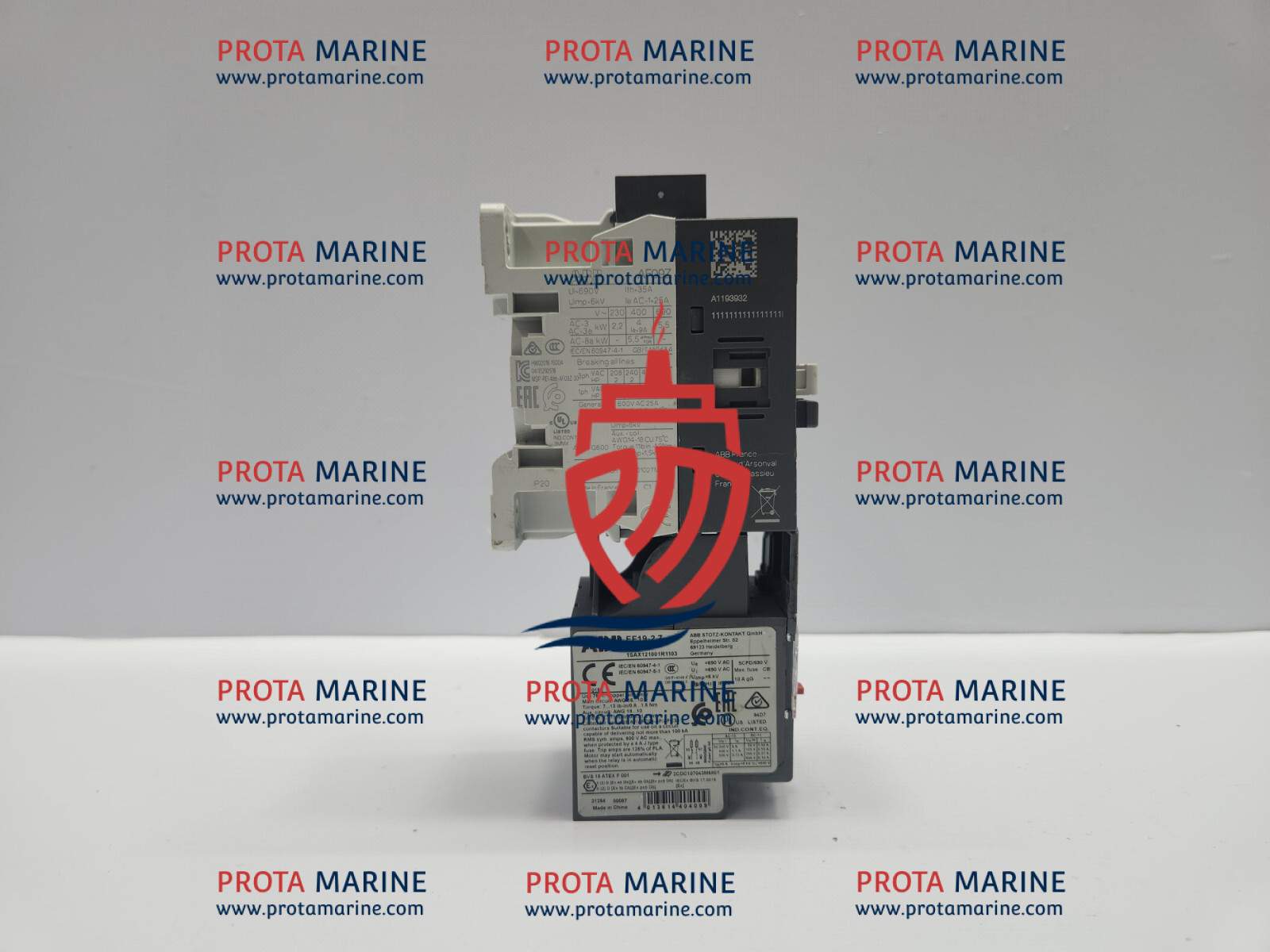 ABB AF09Z-30-01-21 Contactor with EF19-2.7 Electronic Overload Relay